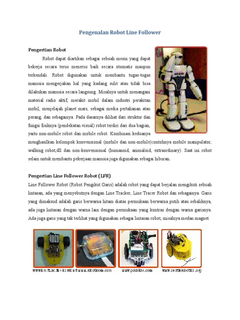 Pengenalan Robot Line Follower | PDF