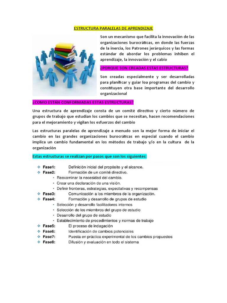 Estructura Paralelas de Aprendizaje | PDF