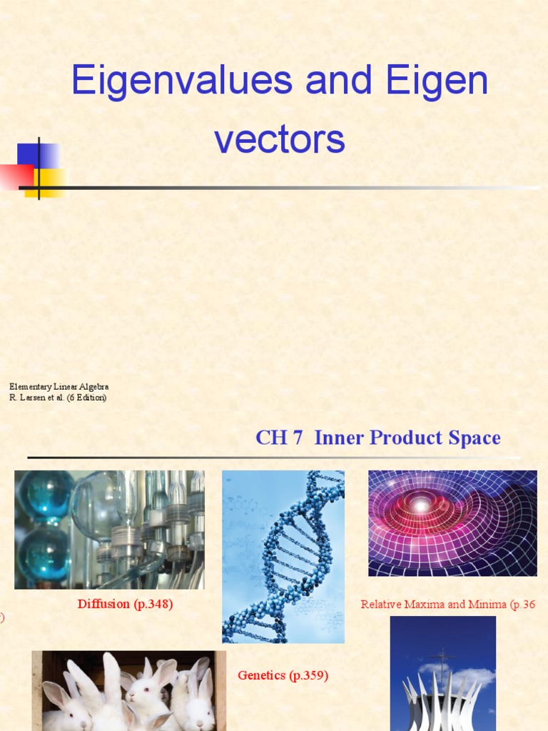 Week 8 Eigenvalues - Eigenvectors | PDF | Eigenvalues And Eigenvectors | Linear Algebra