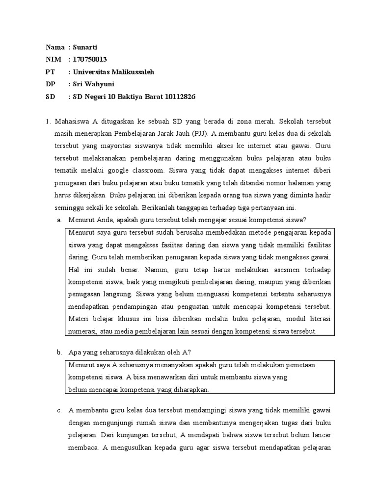Tugas Modul Literasi SD | PDF