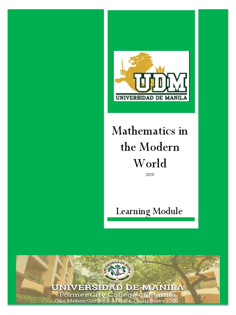 Module 1 - Nature of Mathematics | PDF | Pattern | Teaching Mathematics