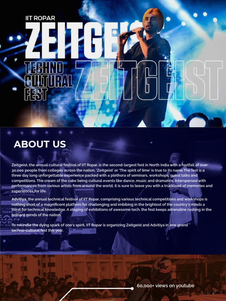 IIT Ropar's Zeitgeist and Advitiya Fest Returns in 2022 | PDF | Science ...