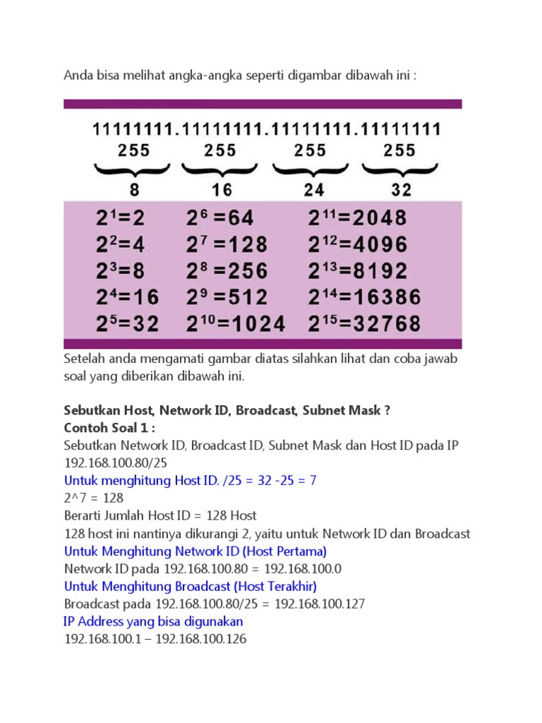 Menghitung Subnetting | PDF