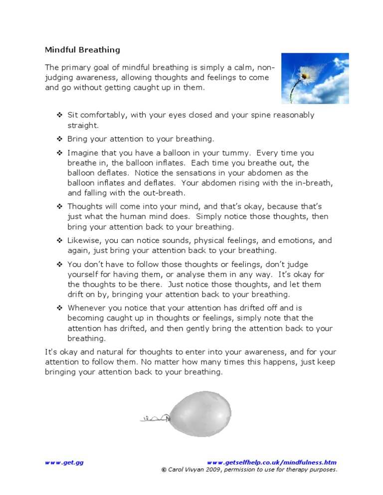 Mindful Breathing | PDF