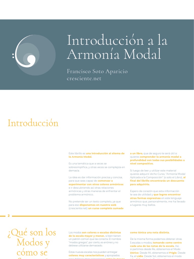 Introduccion A La Armonia Modal | PDF | Escala (música) | Acorde (Música)