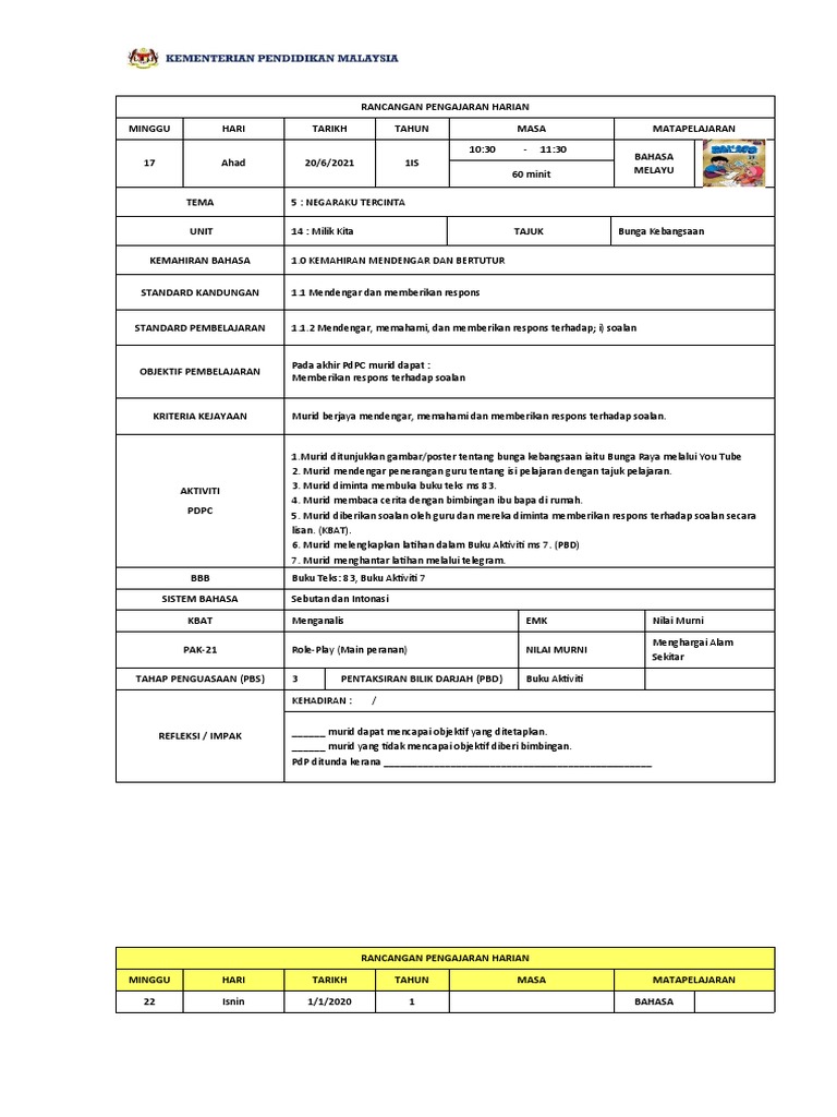 RPH BM THN 1-Unit 14 (M22) | PDF