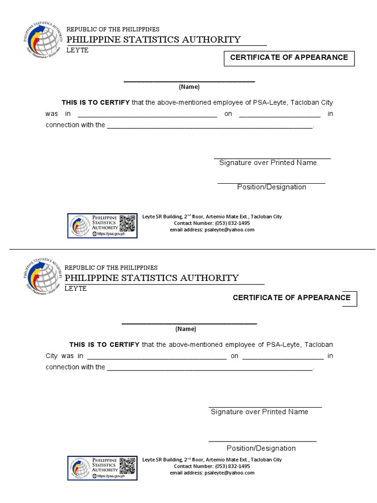 Blank Appearance - Psa | PDF