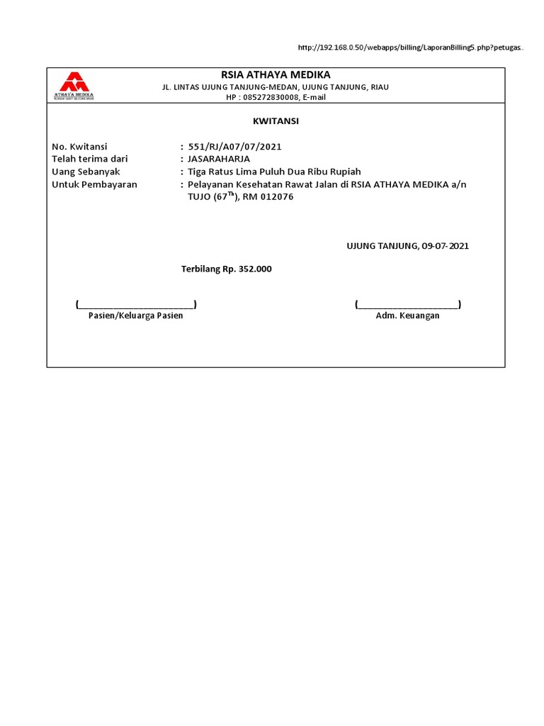 Kwitansi Manual | PDF