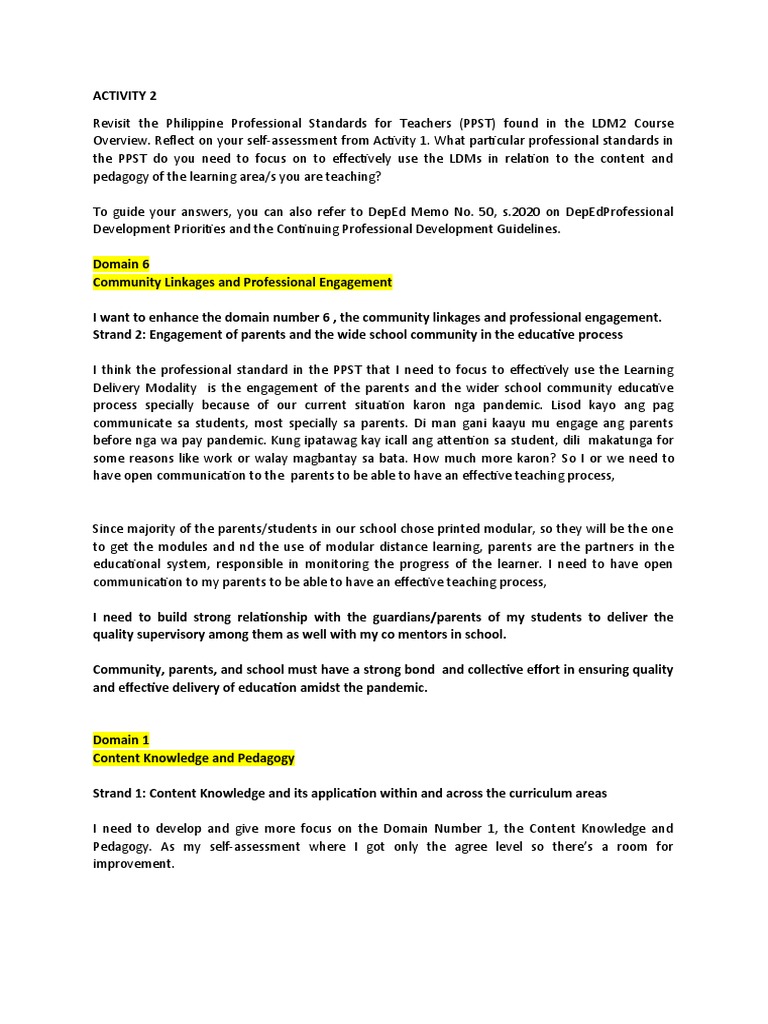 Module 4 Activity 2 Tle | PDF | Teachers | Educational Technology