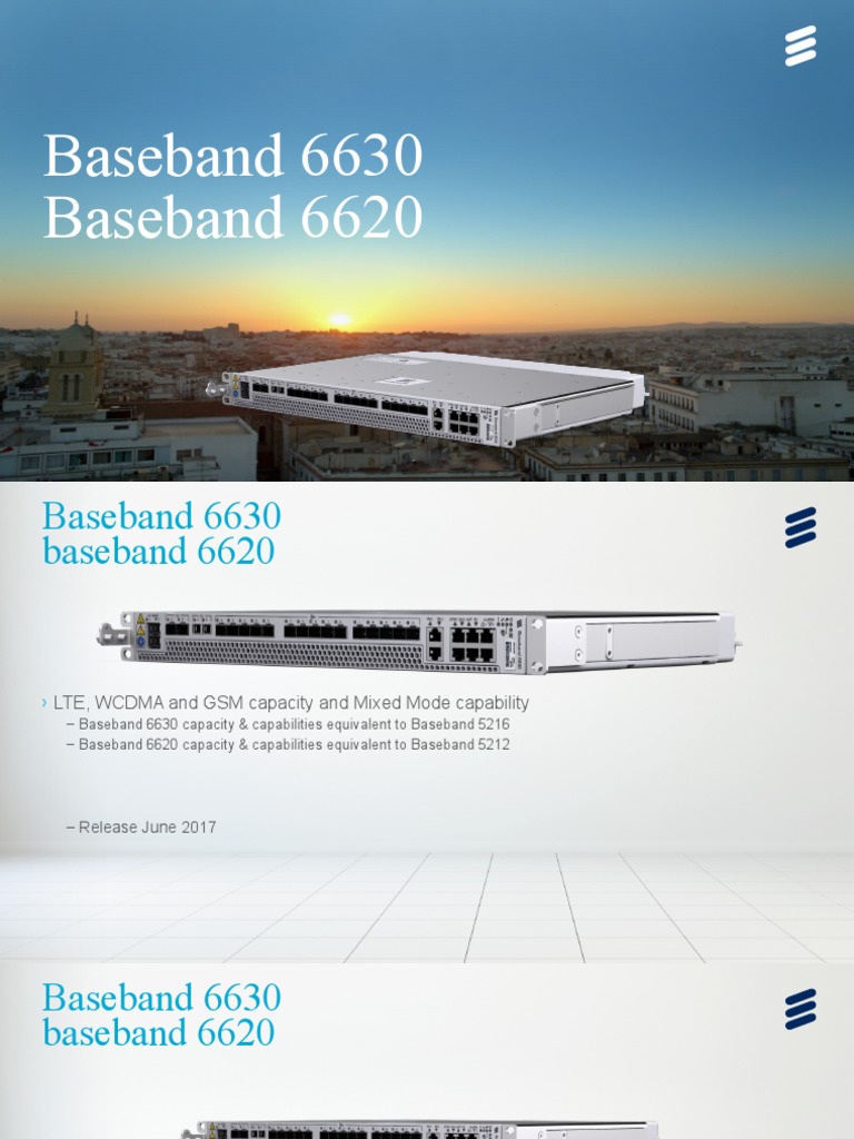 Ericsson Baseband 6630 Overview | PDF | Lte (Telecommunication) | Ericsson