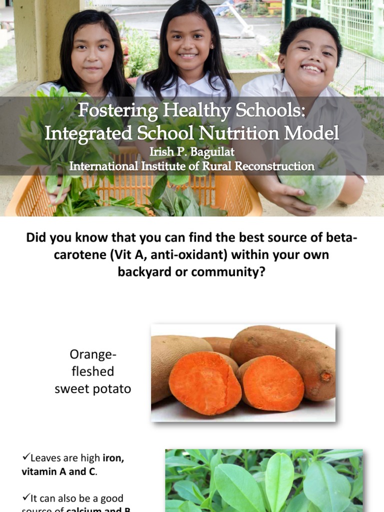 Implementing an Integrated School Nutrition Model: Promoting ...