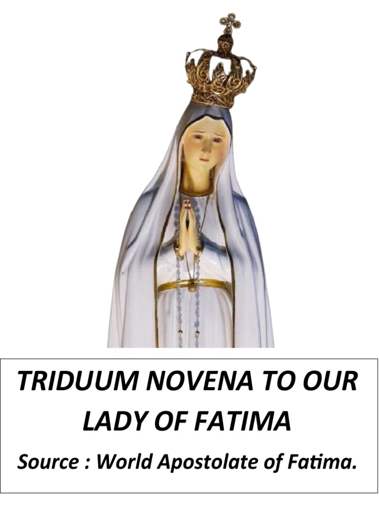 A Novena to Our Lady of Fatima Focusing on Prayer for Priests and Peace ...
