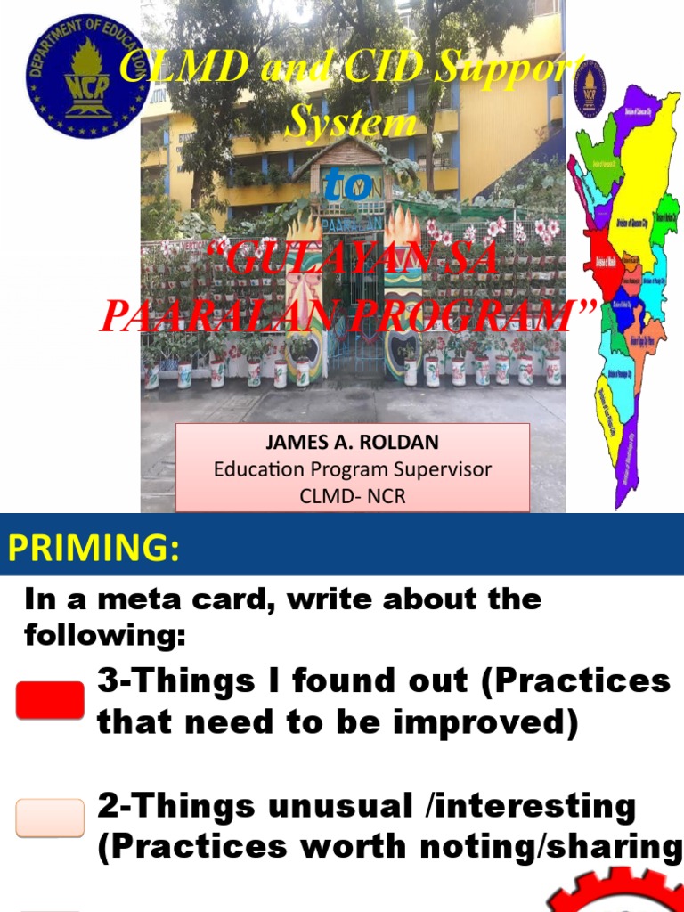 CLMD and CID Support System: "Gulayan Sa Paaralan Program" | PDF ...