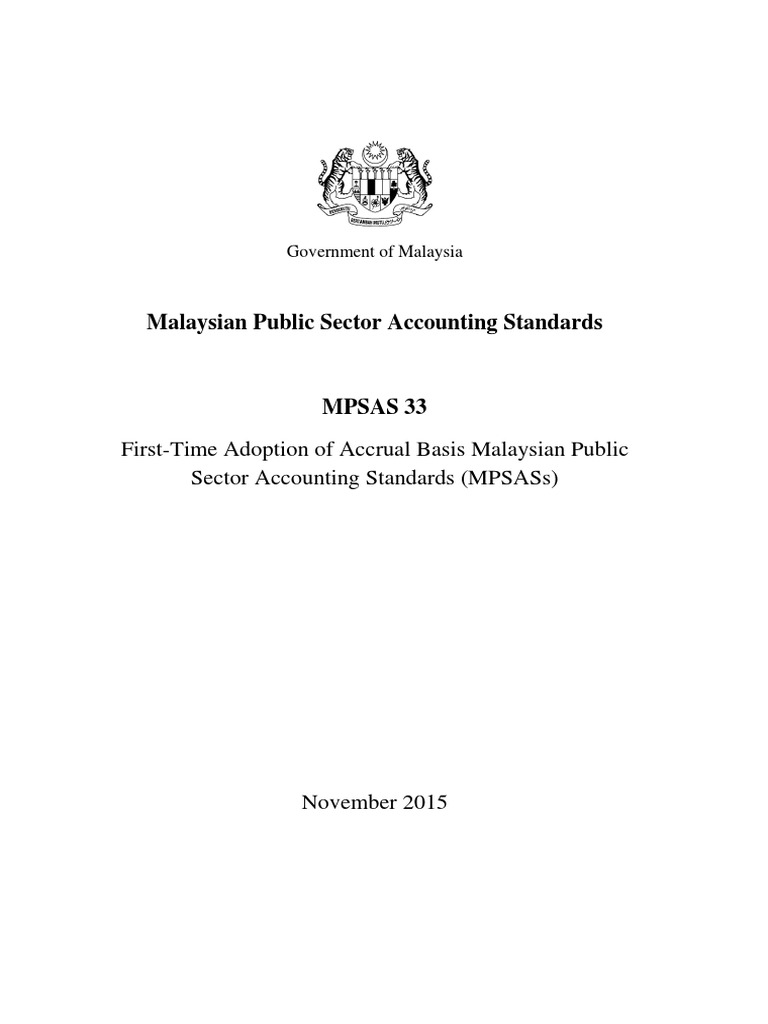 MPSAS 33 First-Time Adoption of Accrual Basis MPSASs - Final v1.2 - 01. ...