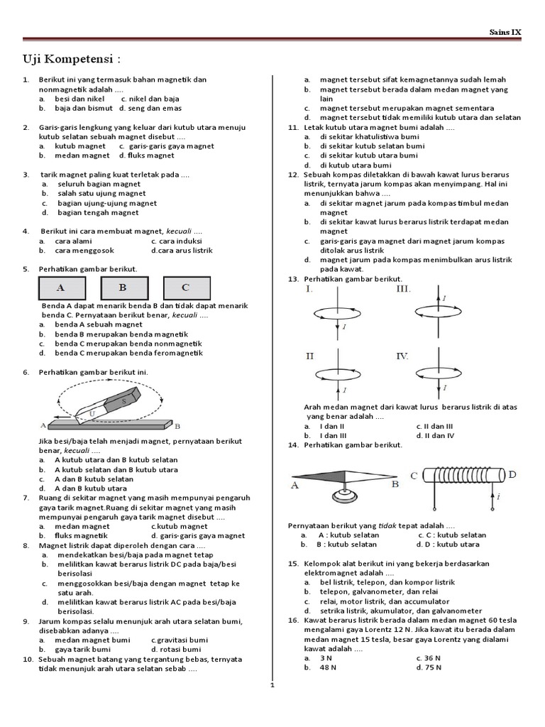 Soal Kemagnetan | PDF