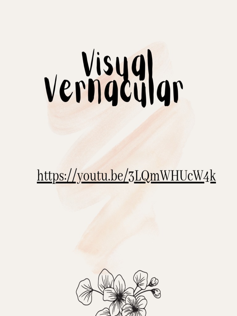 Visual Vernacular. | PDF