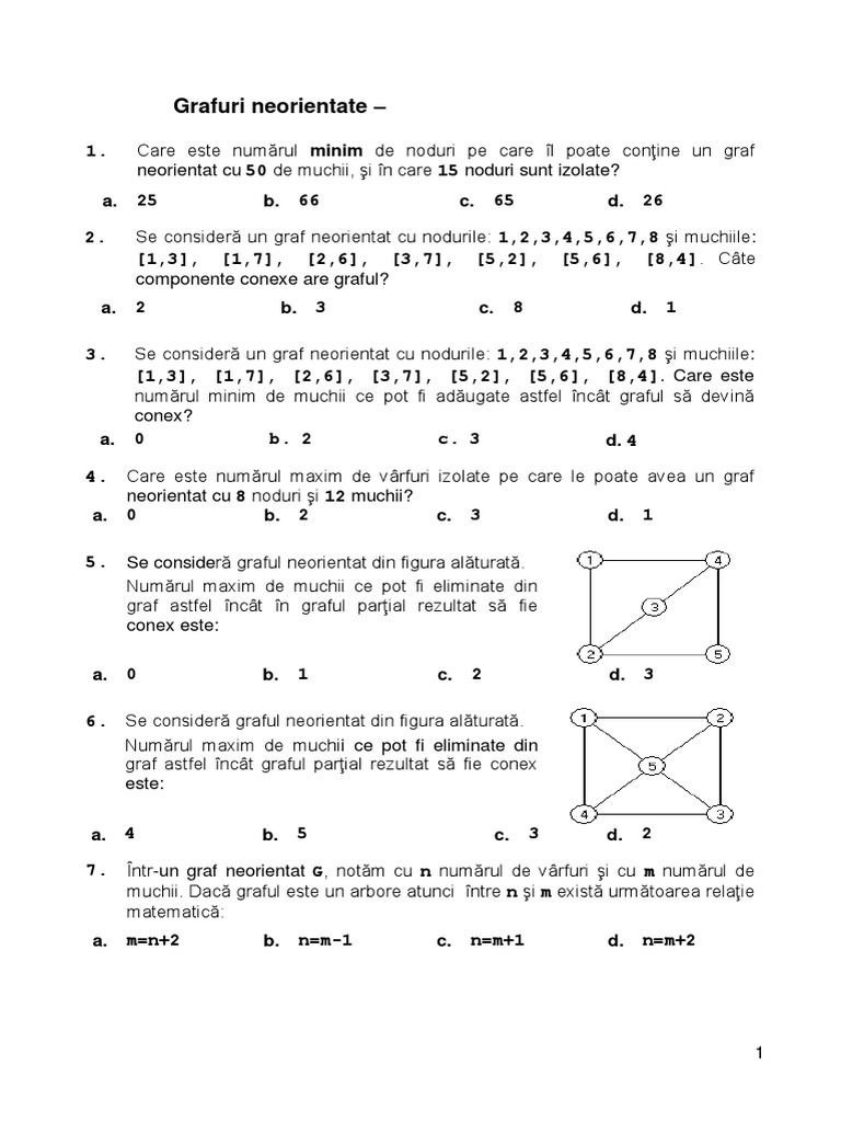 Grile Grafuri Neorientate | PDF