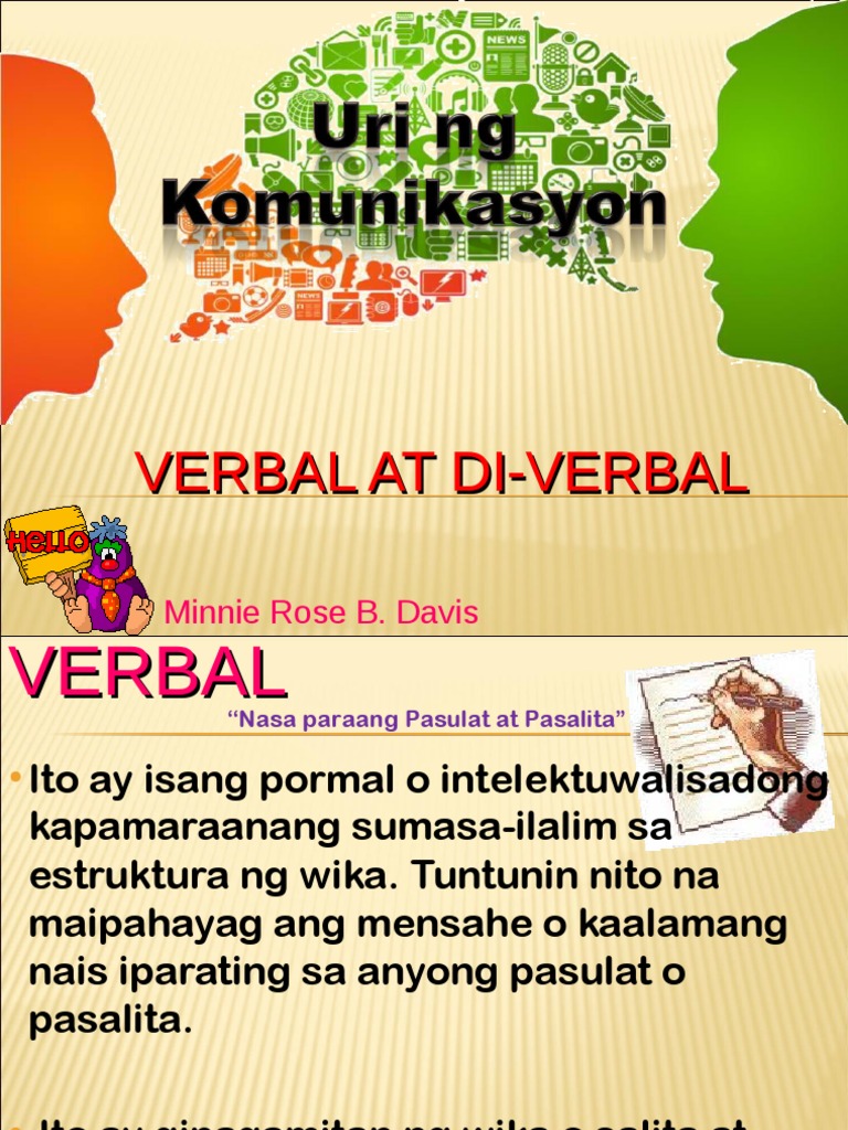 Berbal at Di-Berbal Aralin Sa FILKOM | PDF