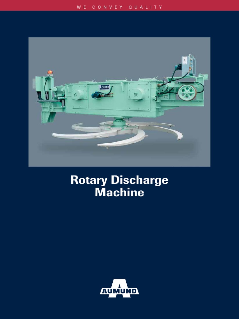 Rotary Discharge Machine | PDF | Electric Motor | Machines