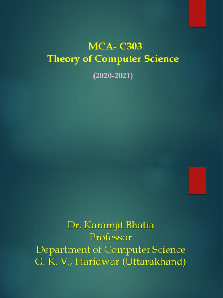 All PDF Merged Complete Toc | PDF | Theory Of Computation | Theoretical ...