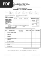 Students Clearance Form | PDF
