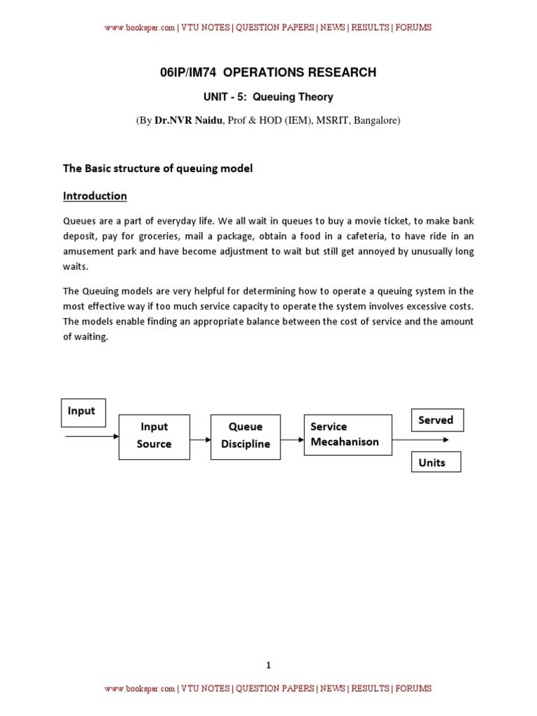 Queueing Theory | PDF | Applied Mathematics | Statistical Theory Queueing Theory | PDF | Applied Mathematics | Statistical Theory
