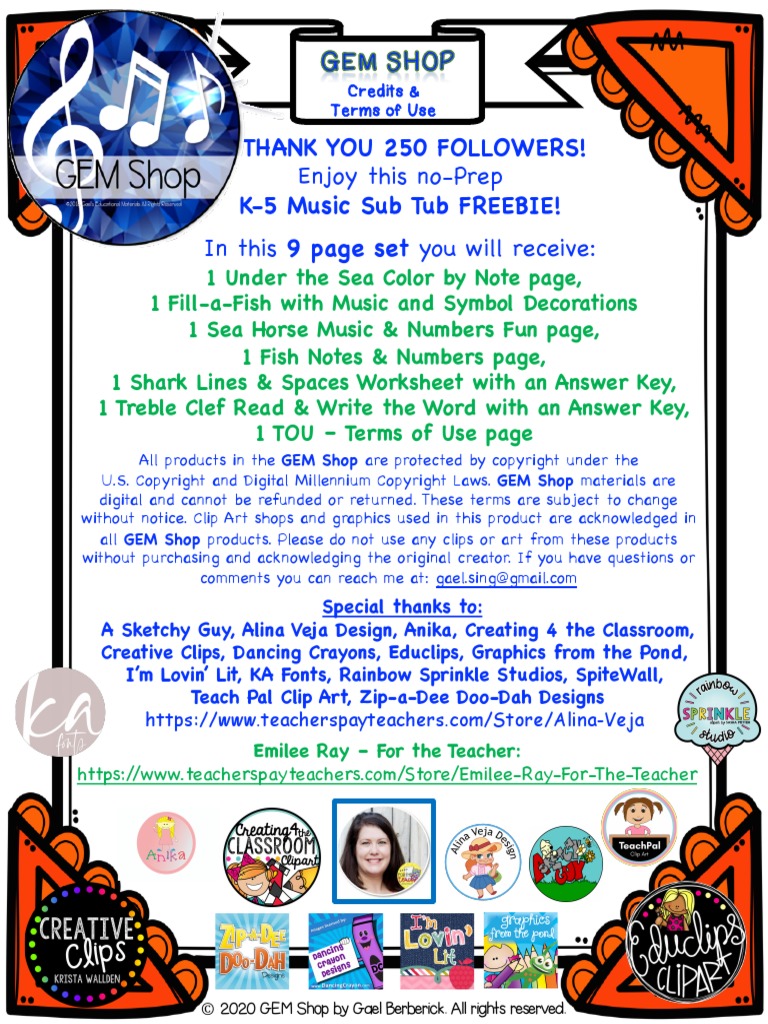 Enjoy This No-Prep in This 9 Page Set You Will Receive:: Thank You 250 ...