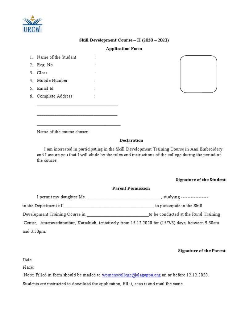 Skill Development Course - II - Application | PDF | Business