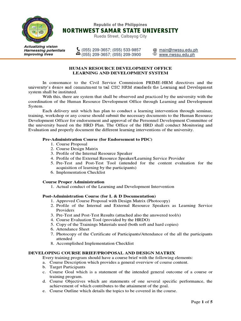 Learning and Development Component | PDF | Competence (Human Resources ...