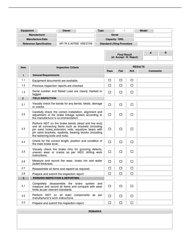 Api 7K & ASTME 165E/E709 | PDF | Nondestructive Testing | Equipment