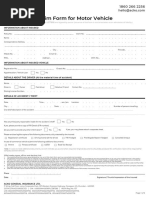 NATIONAL INSURANCE Motor Claim Form | PDF
