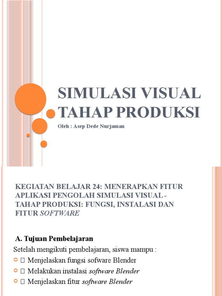 Simulasi Visual Produksi | PDF