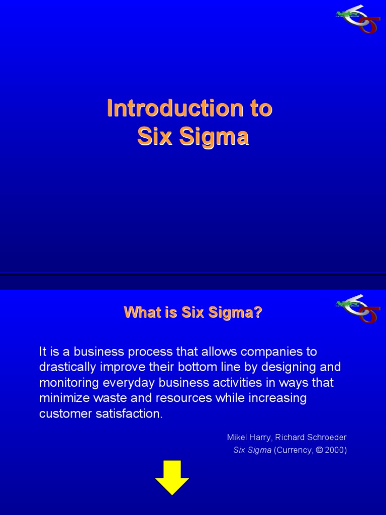 Introduction To Six Sigma | PDF | Six Sigma | Standard Deviation