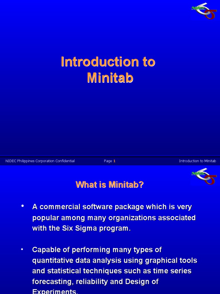 Introduction to Minitab Overview | PDF | Data Analysis | Computer Science