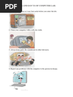 Do's and Don'Ts of Computer Lab | PDF