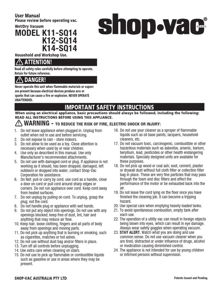 K11-K12-K14 SQ14 5970351 & 5970451 Manual | Descargar gratis PDF ...