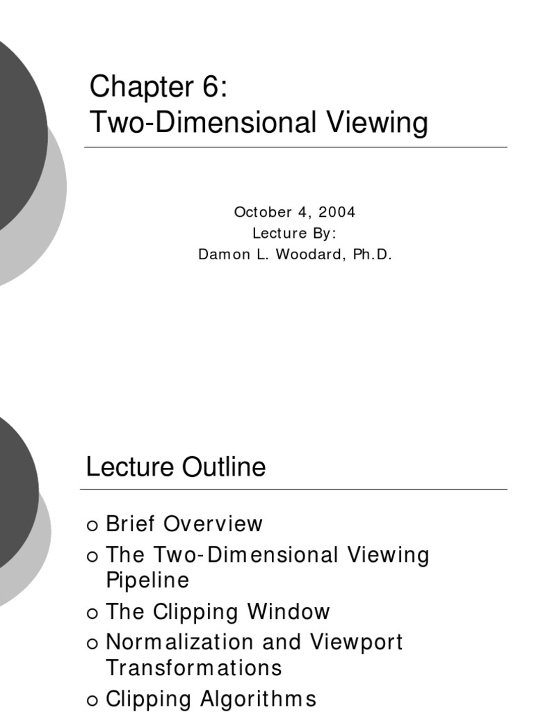 Computer Graphics Two Dimensional Viewing Pdf 2 D Computer