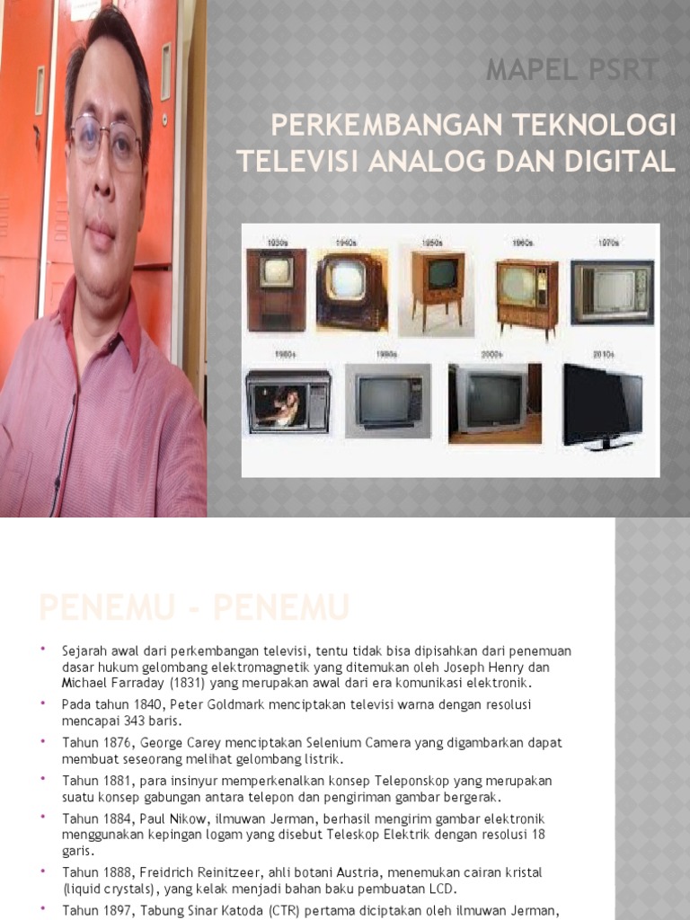 Perkembangan Teknologi Televisi Analog Dan Digital | PDF