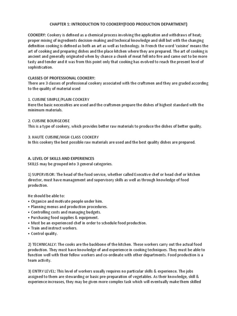 Introduction To Cookery | PDF | Food Storage | Foods