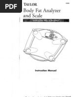 Taylor 5568 Scale Manual | PDF | Obesity | Body Mass Index