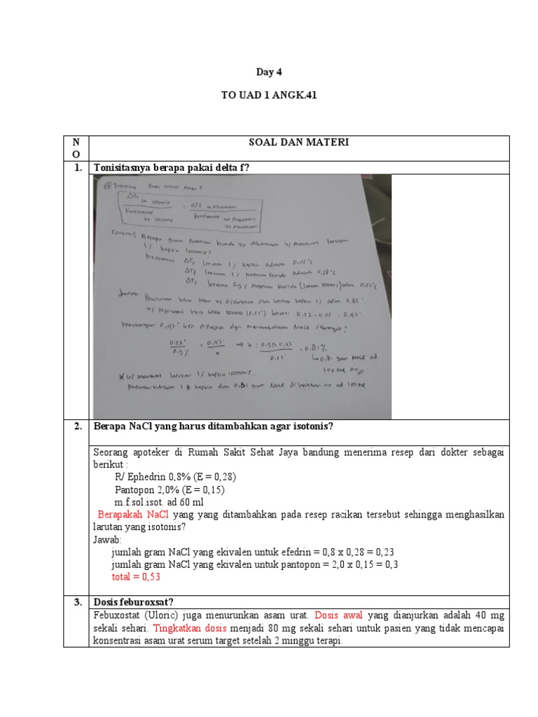 Contoh Soal Ukai | PDF