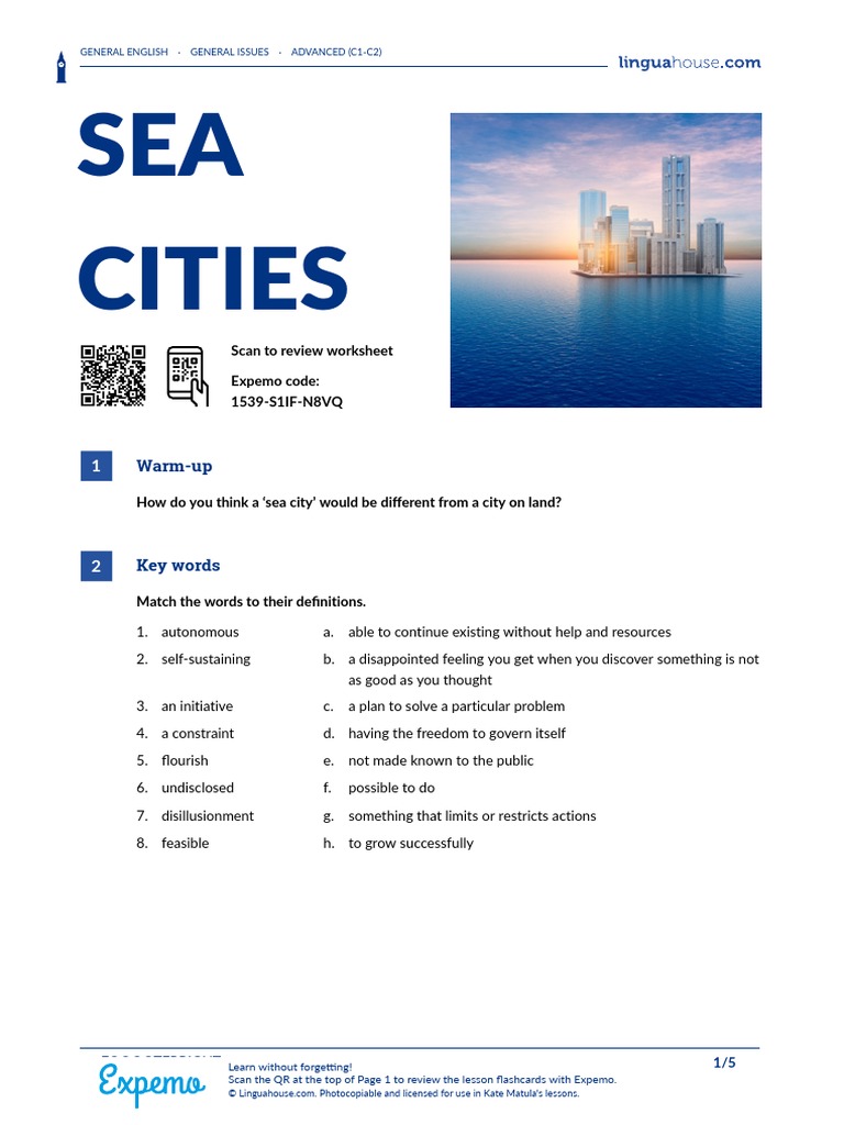 Sea Cities British English Student Ver2 | PDF