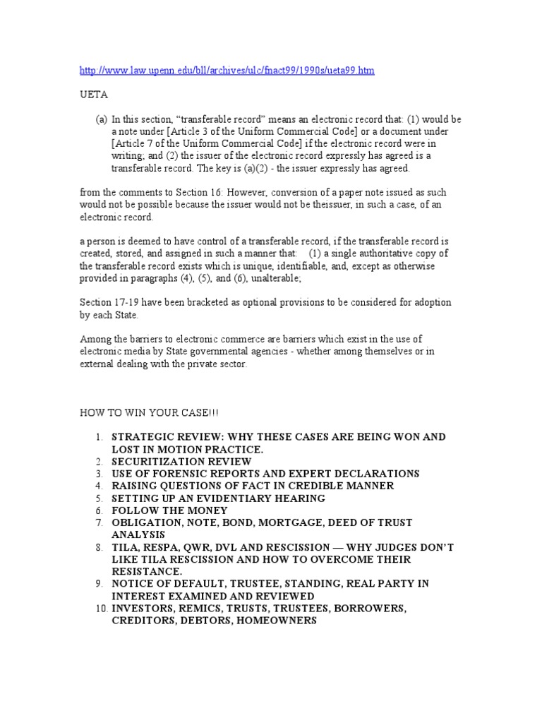 UETA | PDF | Discovery (Law) | Social Institutions