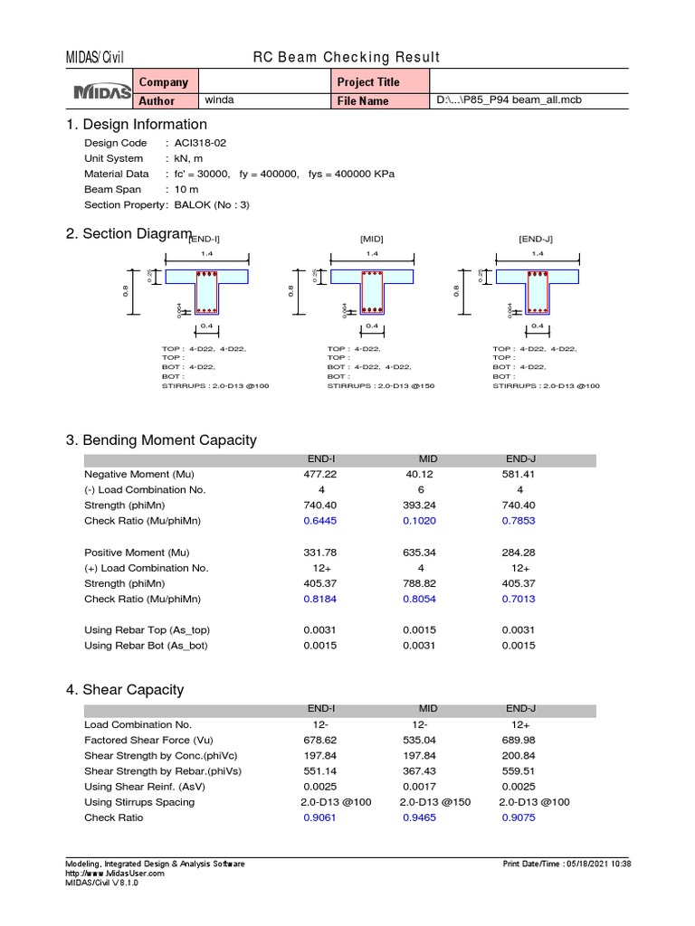 MIDAS/Civil: 1. Design Information | PDF | Building Engineering ...