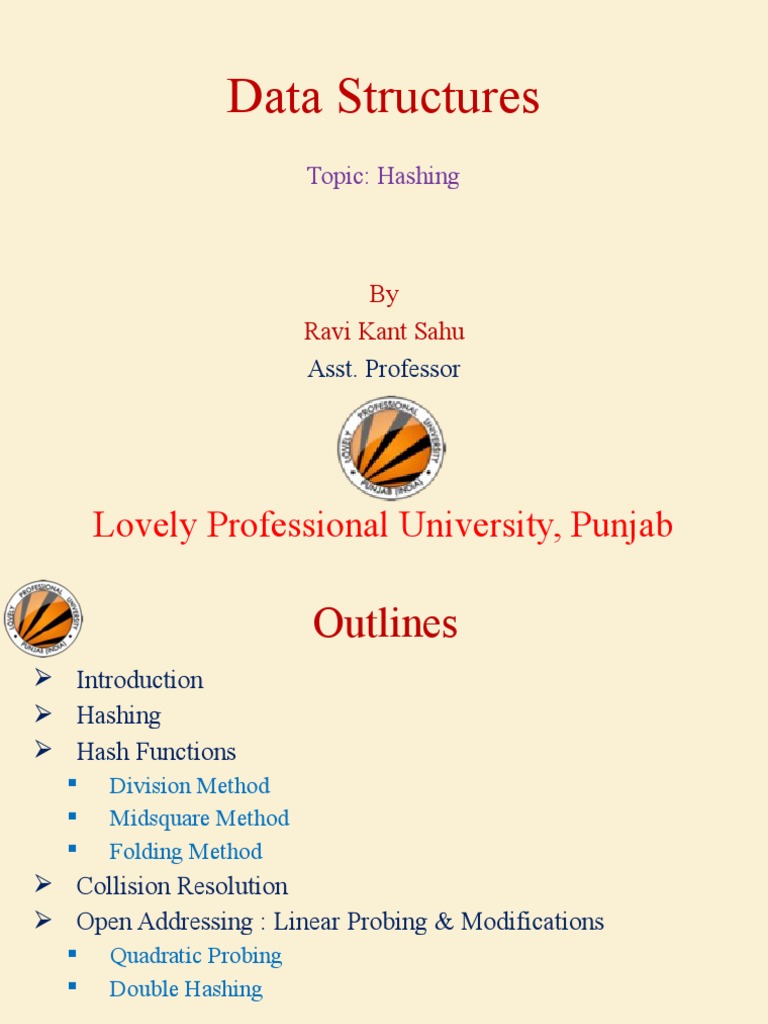 Hashing | PDF | Algorithms And Data Structures | Algorithms