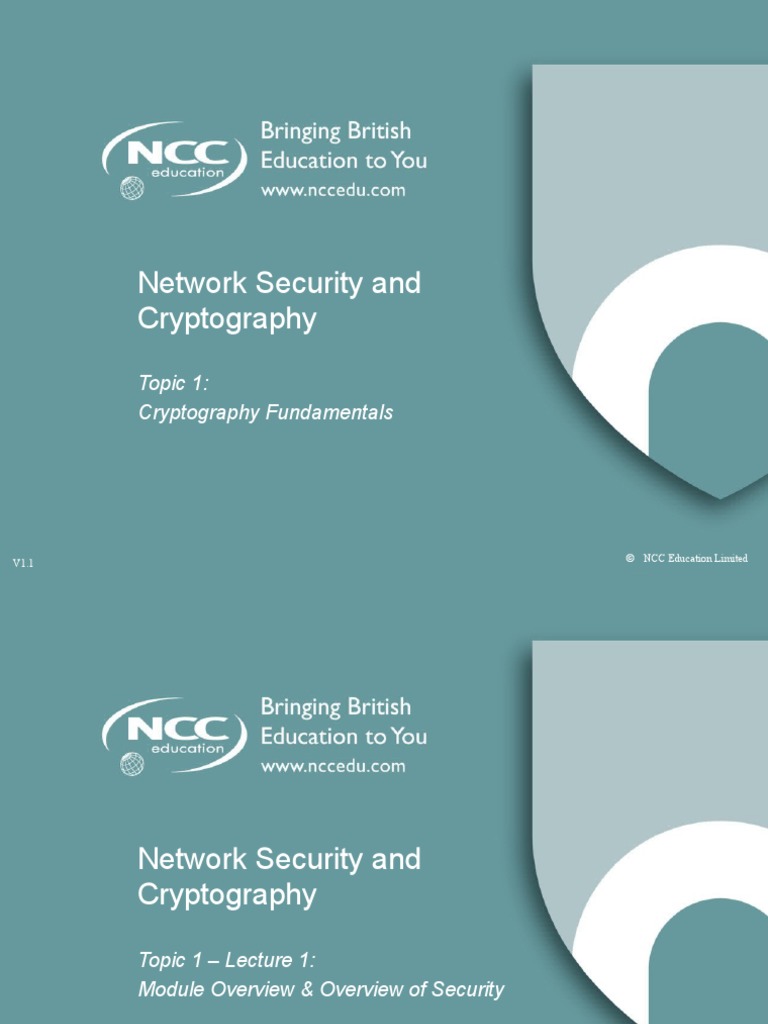 Network Security and Cryptography | PDF | Cryptography | Public Key Cryptography
