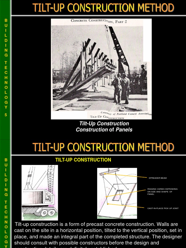 Tilt-Up Construction Method (Additional Slides) 7.28.20 | PDF | Screw | Economic Sectors