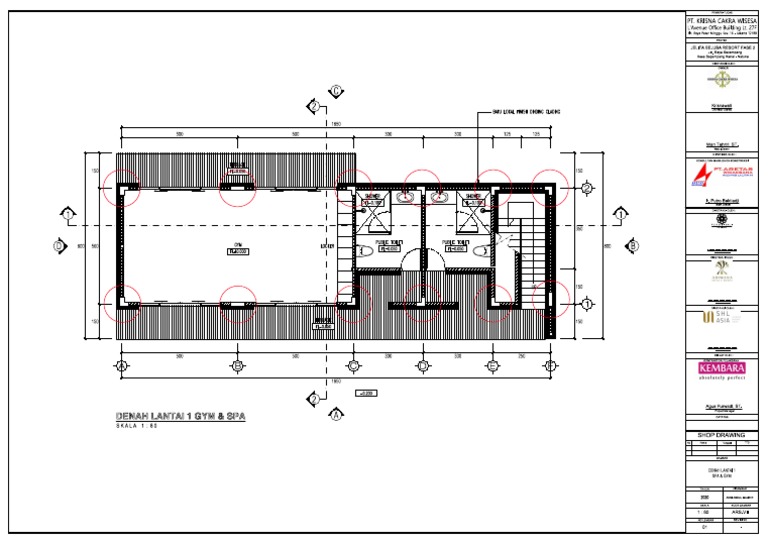 7 SPA & GYM, DENAH LANTAI 1-Model | PDF