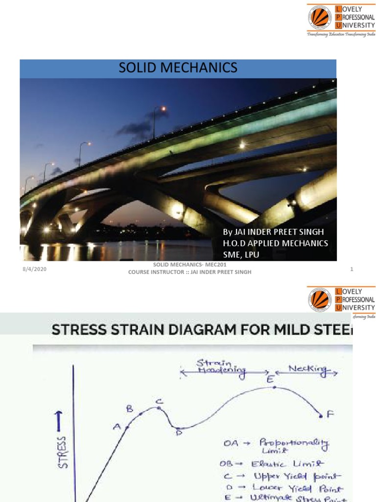 Mec 201 04 Aug 20 | PDF | Deformation (Engineering) | Strength Of Materials
