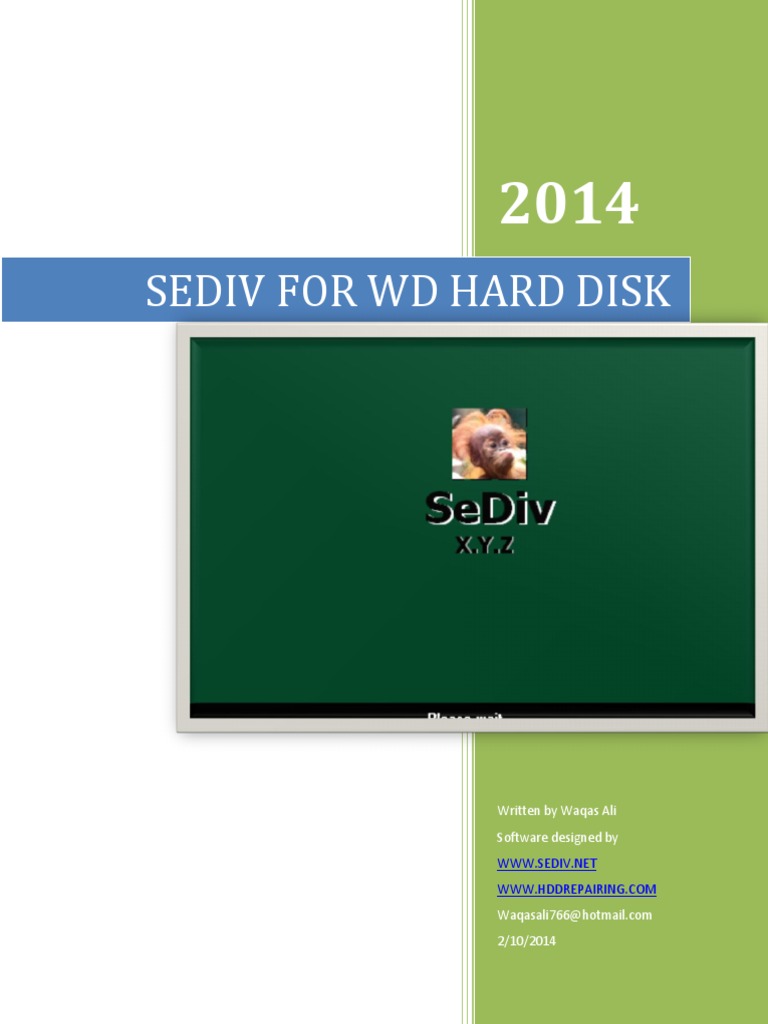 Sediv Manual | PDF | Read Only Memory | Hard Disk Drive